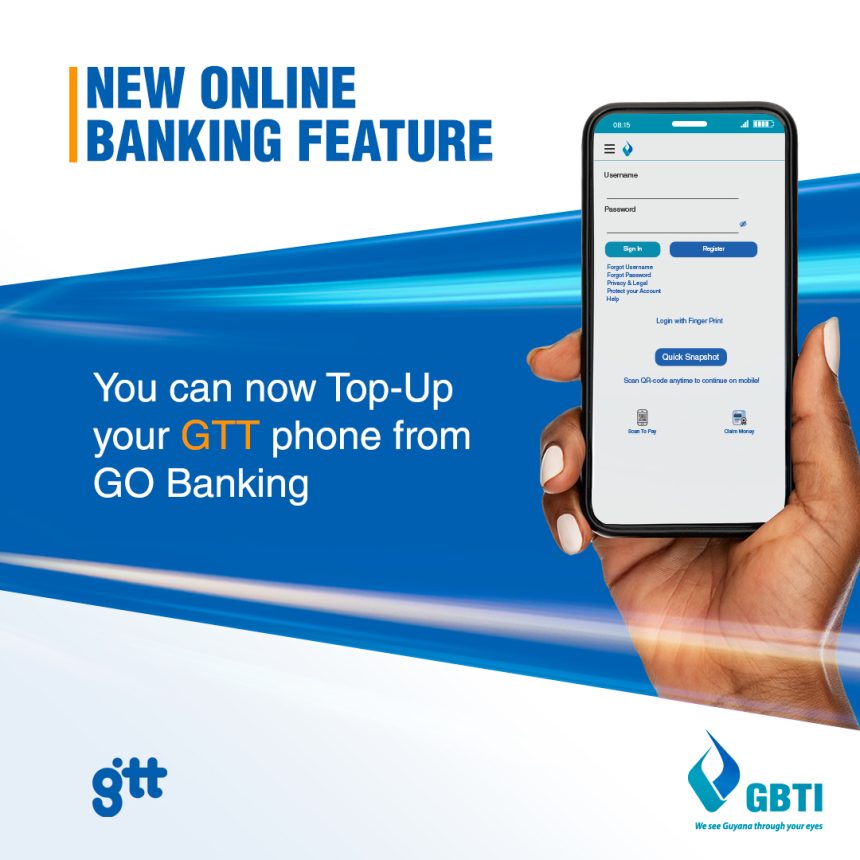 GTT Top up now possible from GBTI Online - GBTI